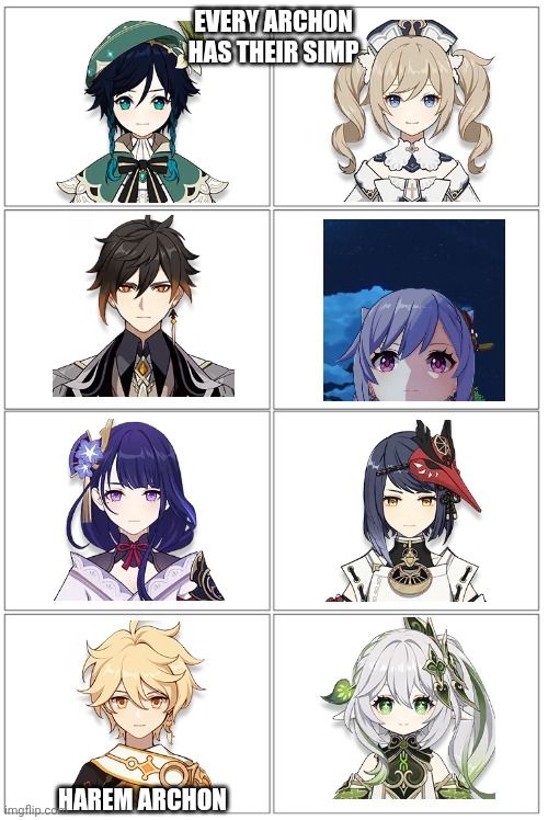 Archons and their simps (Read Description) Genshin Impact | HoYoLAB