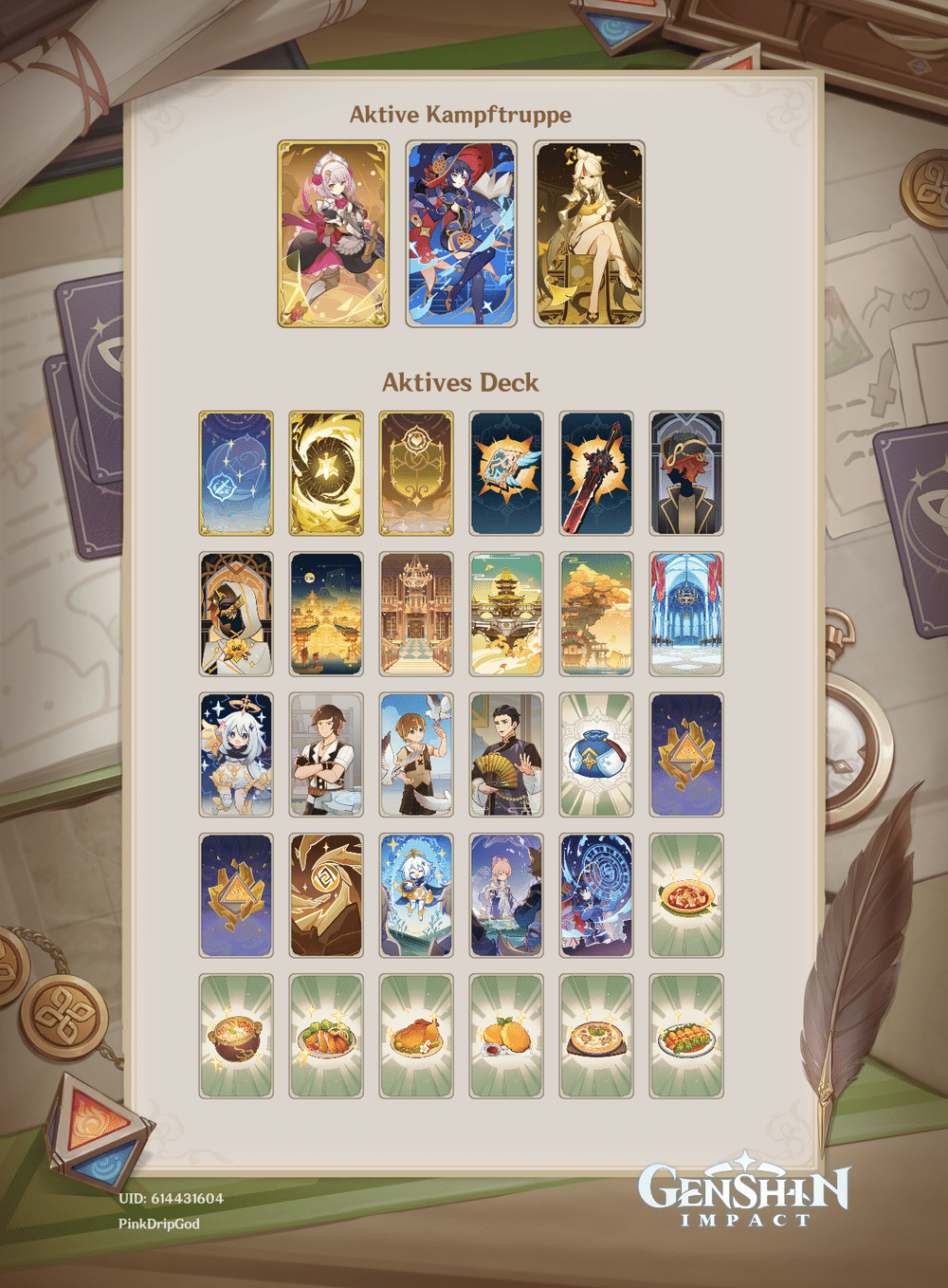 Genius Invokation TCG Deck Sharing - Geo shield - Noelle, Mona ...