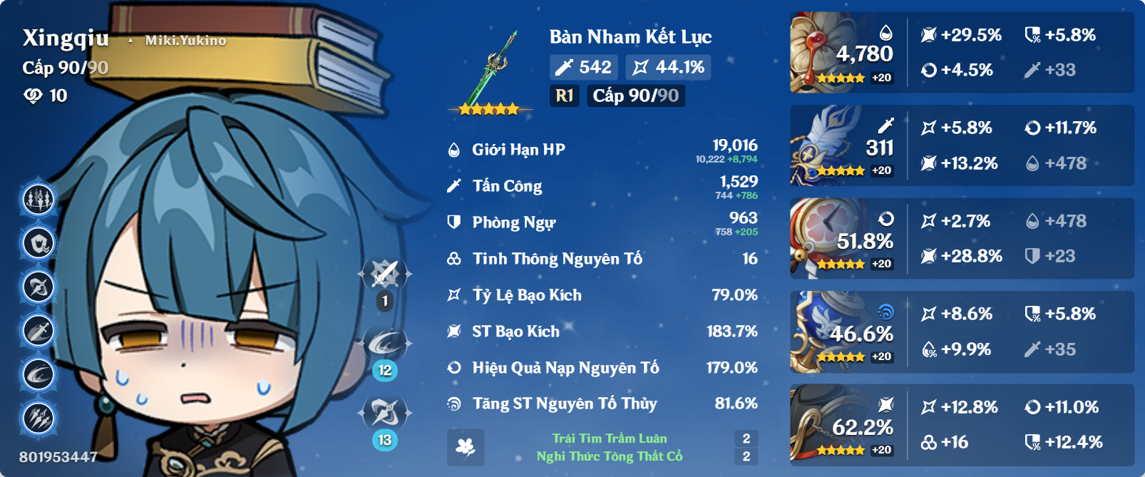 build xingqiu Genshin Impact | HoYoLAB