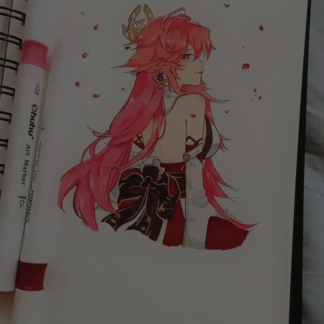 YAE MIKO fanart from a Yae Miko MAIN! Genshin Impact | HoYoLAB