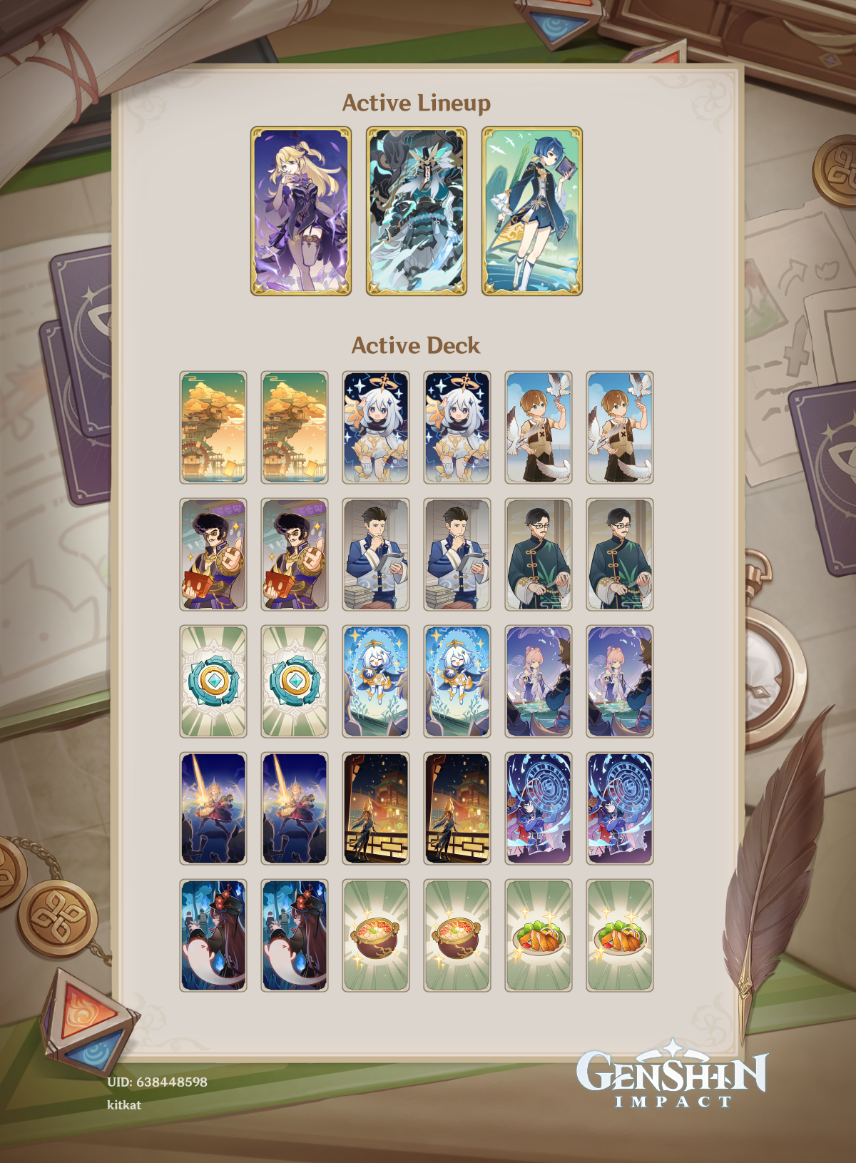 Genius Invokation TCG Deck Sharing + swirlcon Genshin Impact | HoYoLAB