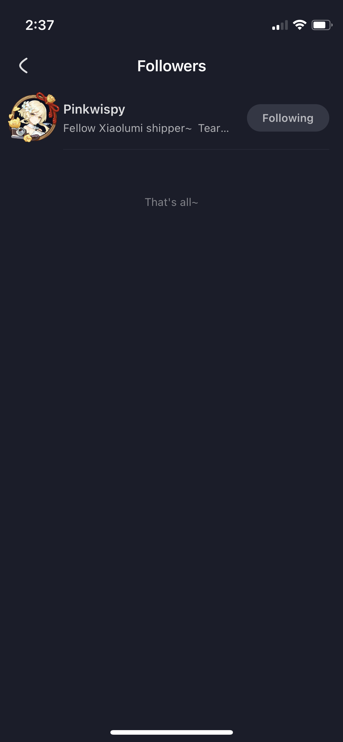 My first follower! | HoYoLAB