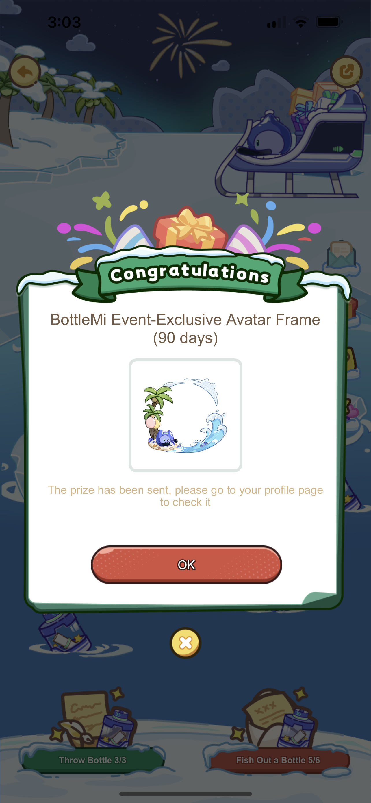 I got the reward: avatar frame for 90 days | HoYoLAB