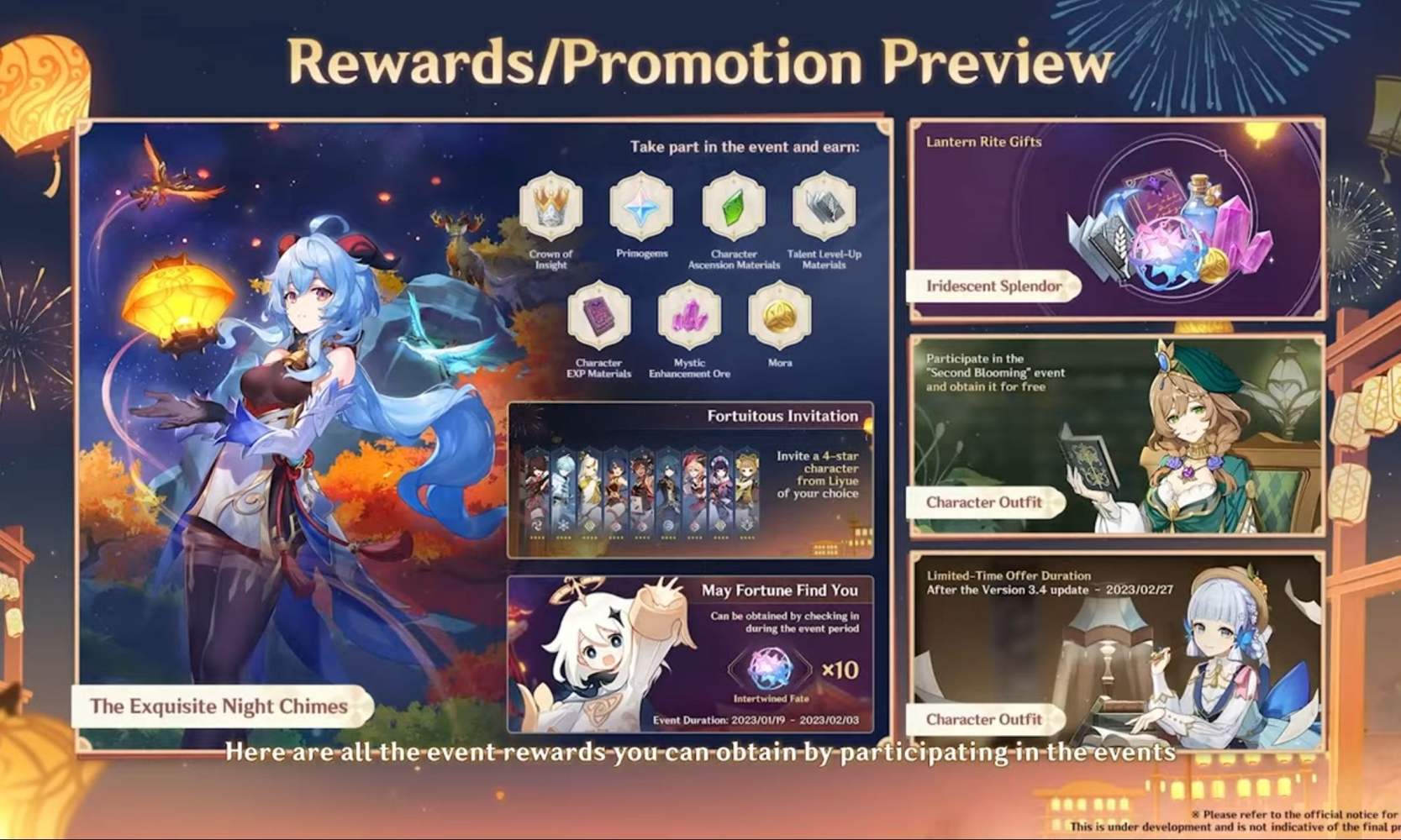 [V3.4] Rangkuman Livestream Special Program Genshin Impact | Dentang ...