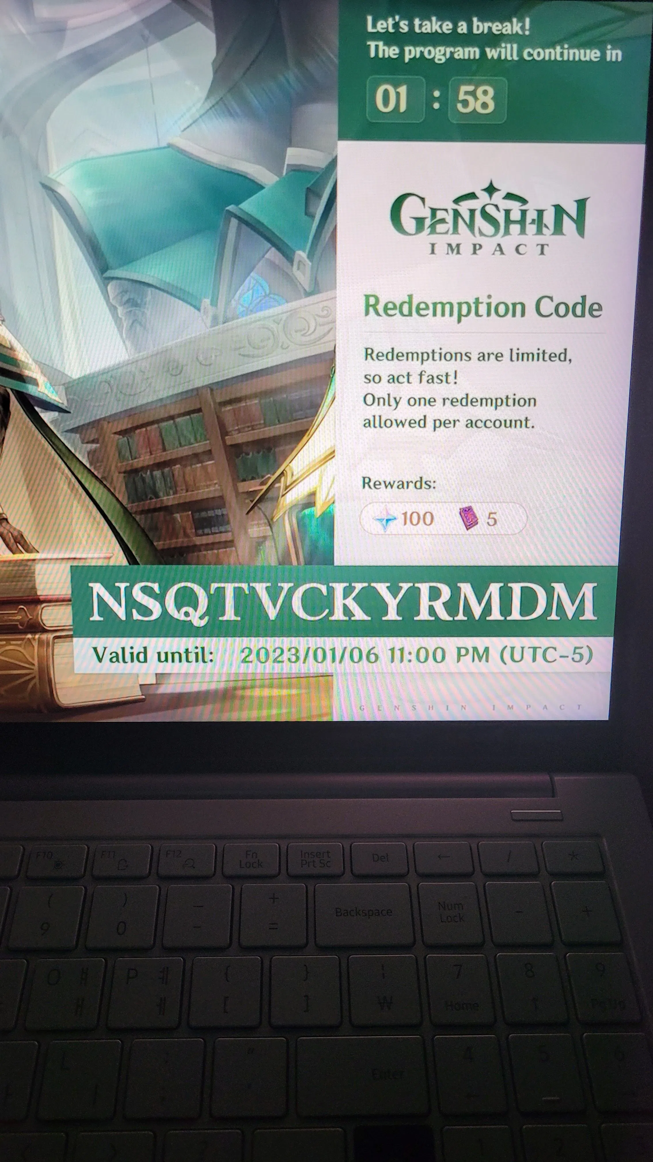 reedem codes Genshin Impact | HoYoLAB