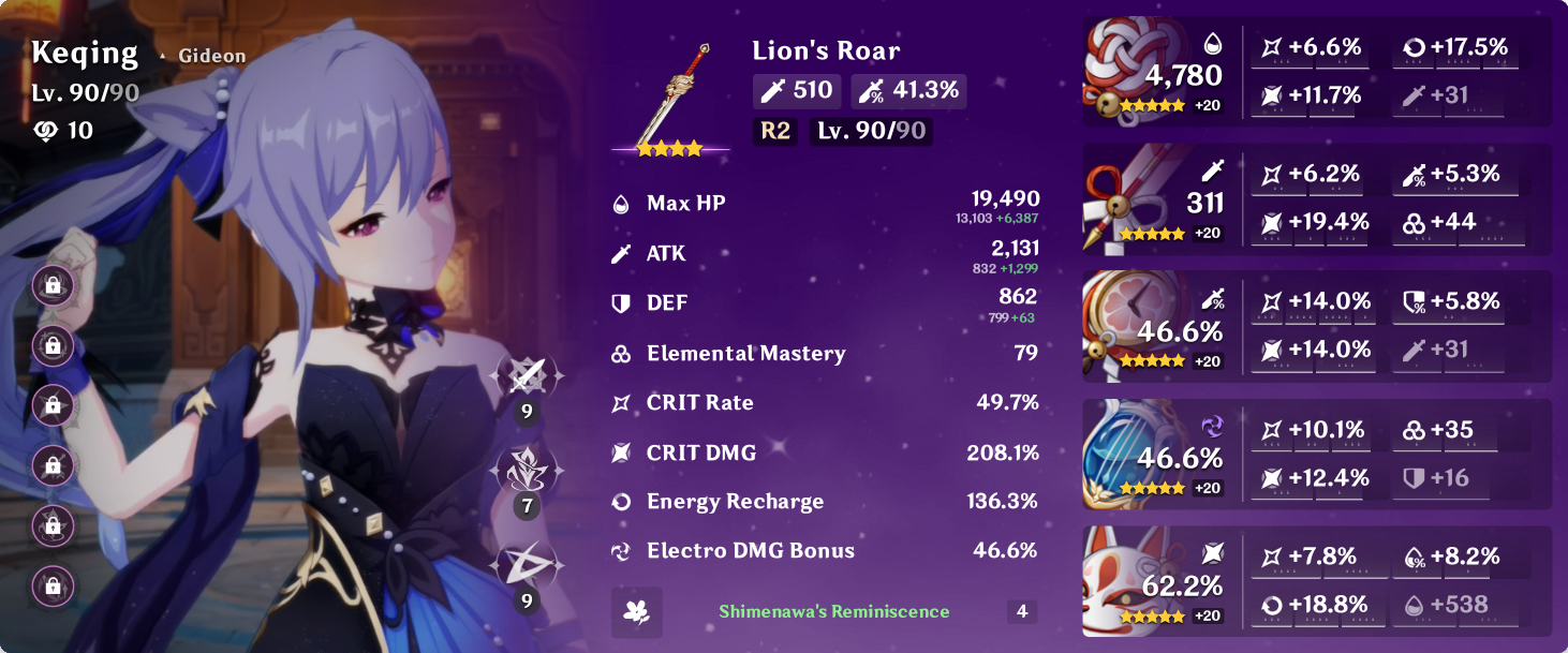 Meme build Keqing Genshin Impact | HoYoLAB