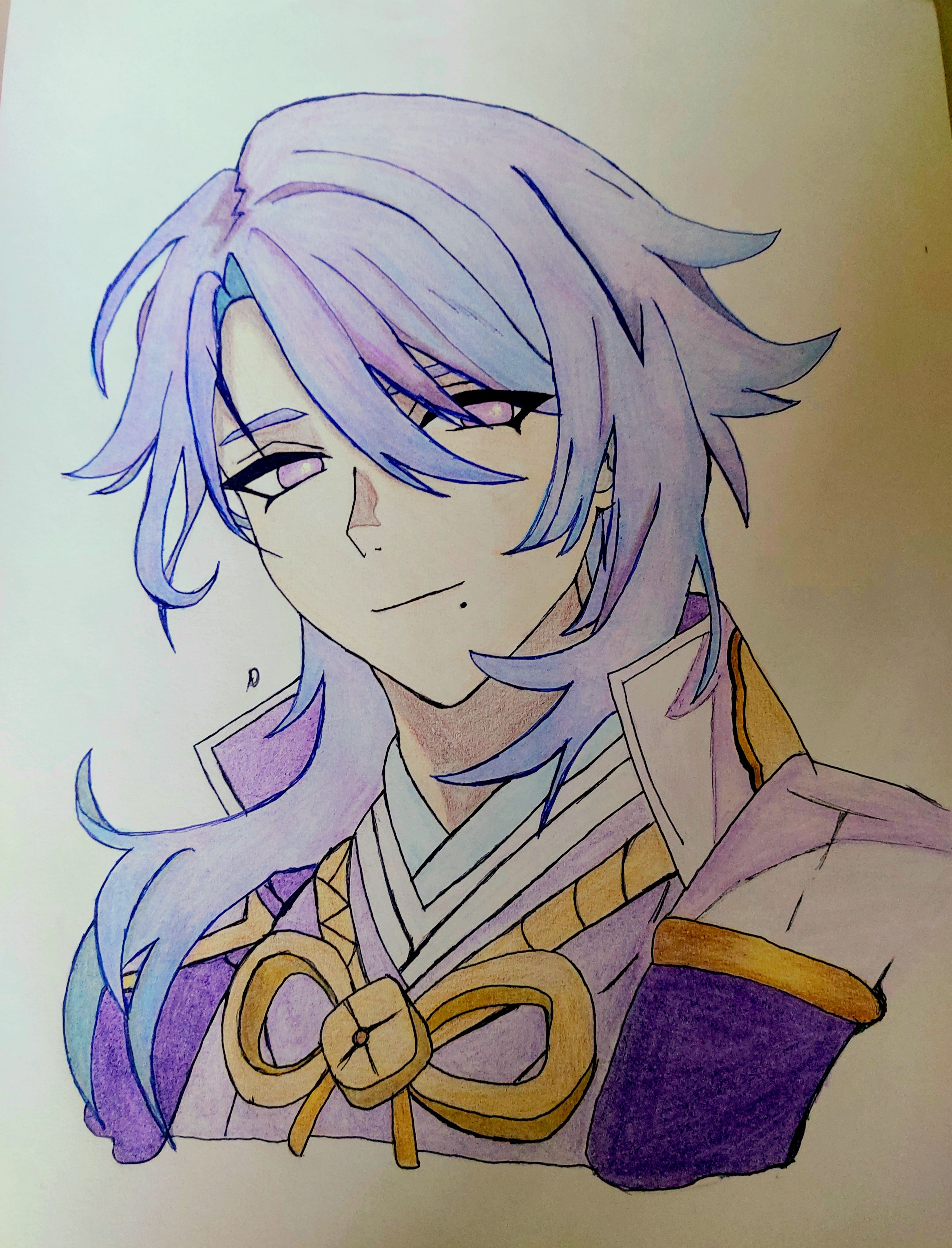 desenho do Ayato pra vcs 😅 Genshin Impact | HoYoLAB