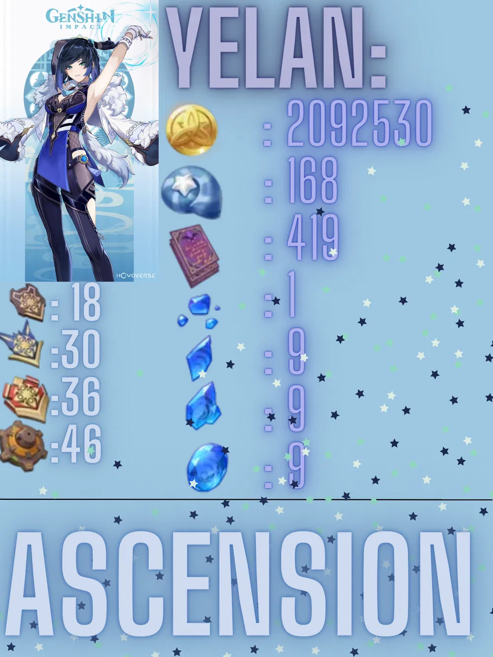 Yelan Ascension Genshin Impact | HoYoLAB