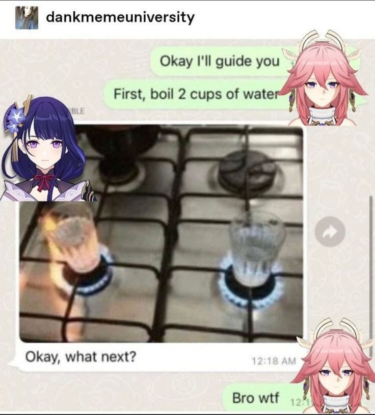 Starting the year strong with a Yae and Ei meme :D Genshin Impact | HoYoLAB