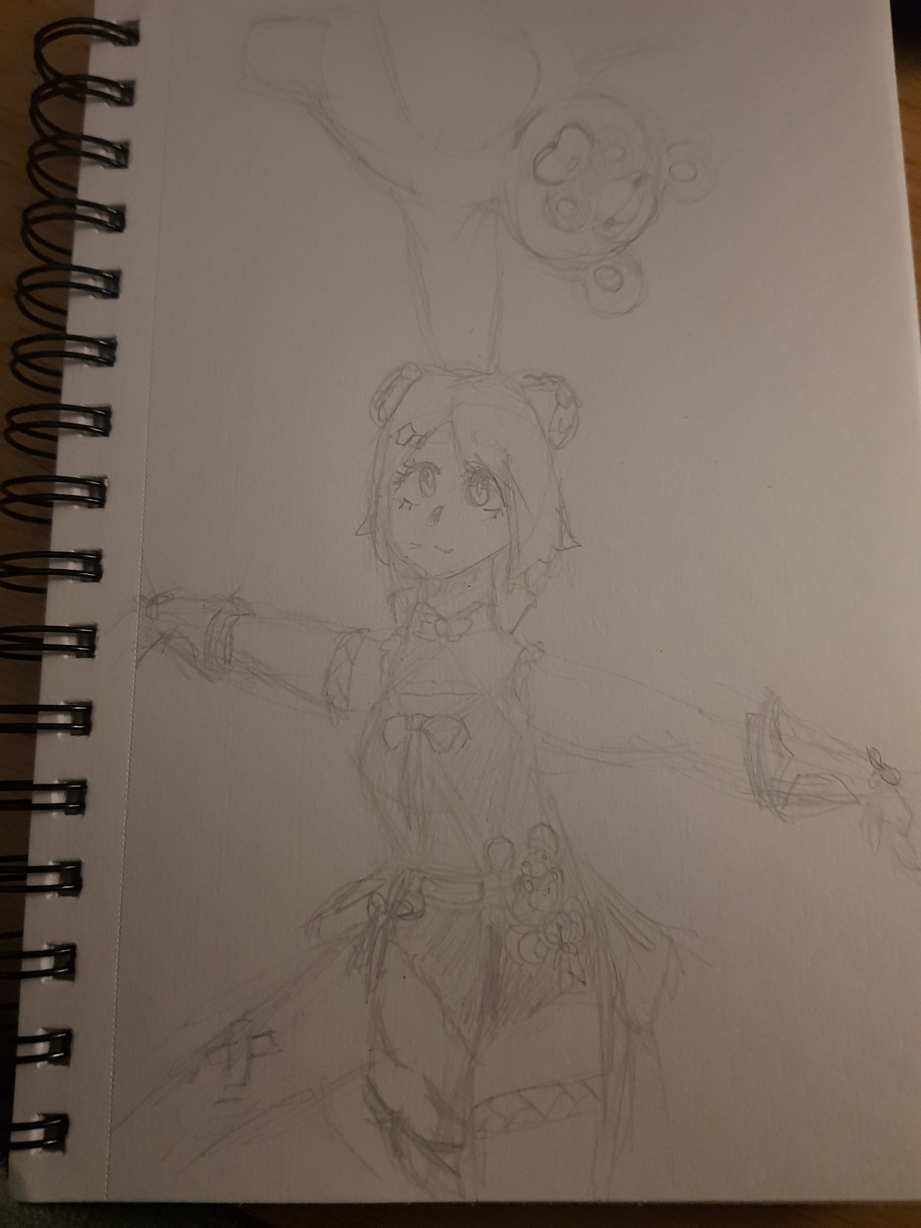 little Xiangling and Guoba sketch I made Genshin Impact | HoYoLAB