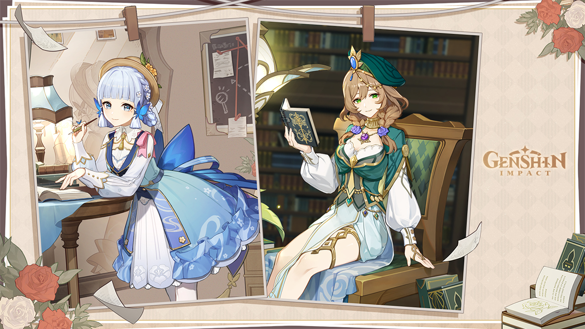 Outfit Teaser: Teyvat Style – Flowers Between Pages | Genshin Impact ...