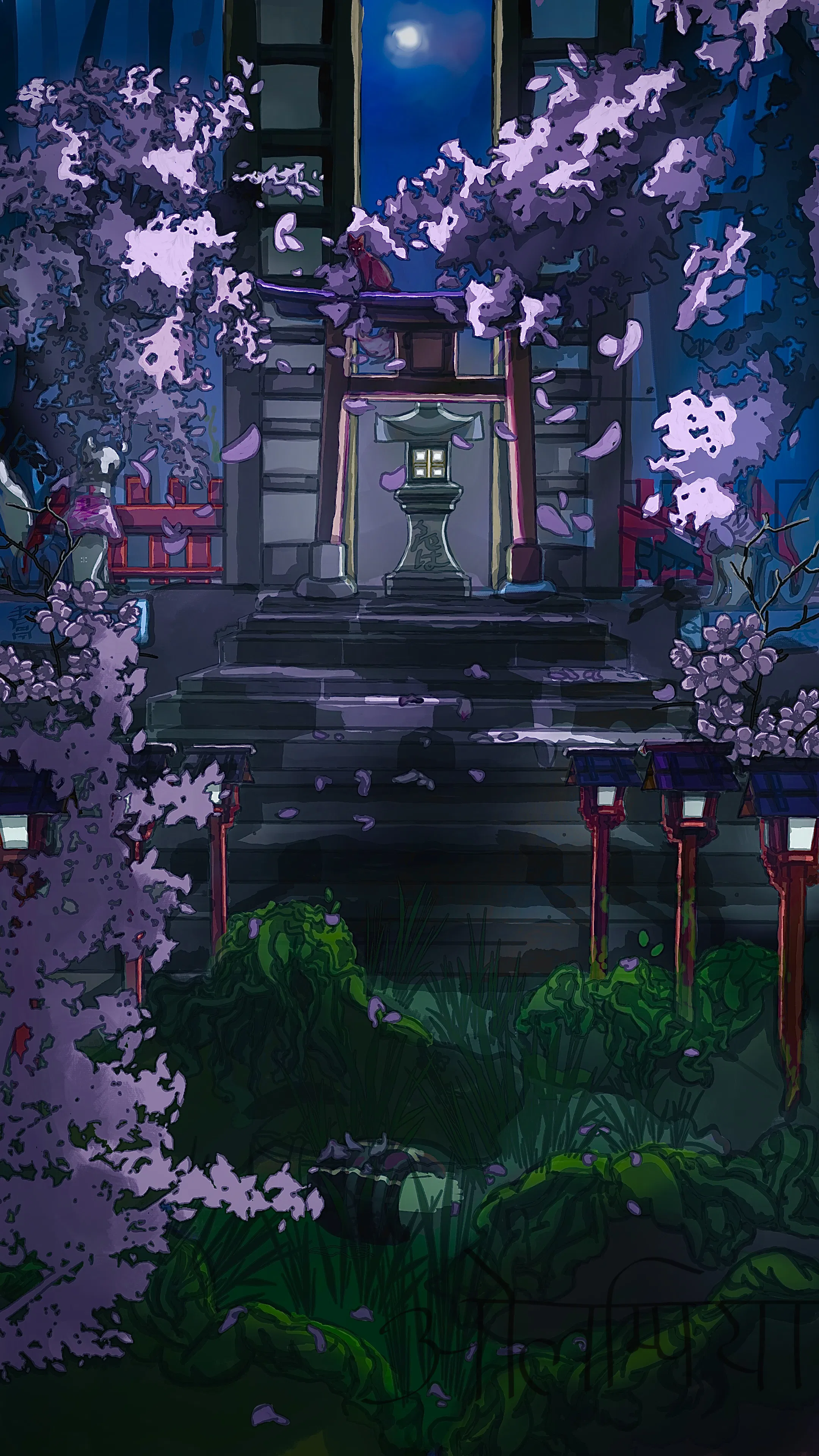 Shrine drawing | HoYoLAB