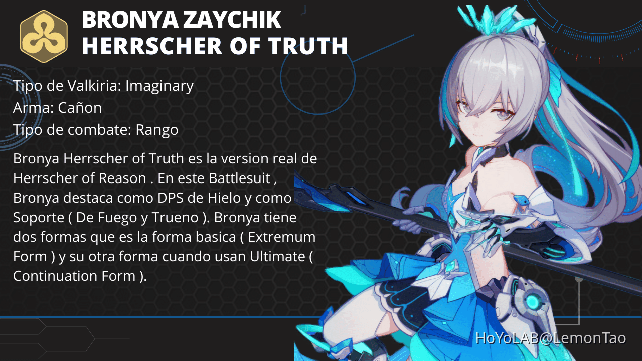 [BETA 6.3] Guia de Bronya Zaychik Herrscher of Truth Honkai Impact 3rd ...