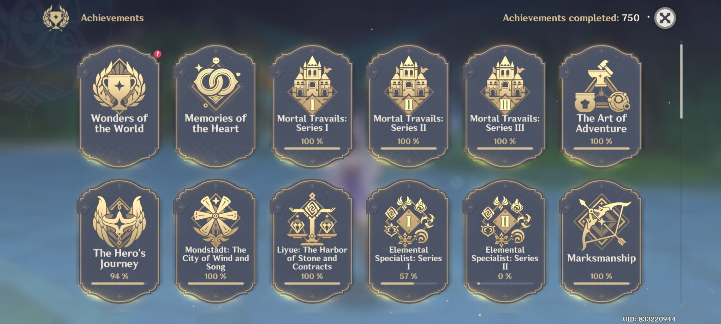 Achievements Genshin Impact | HoYoLAB