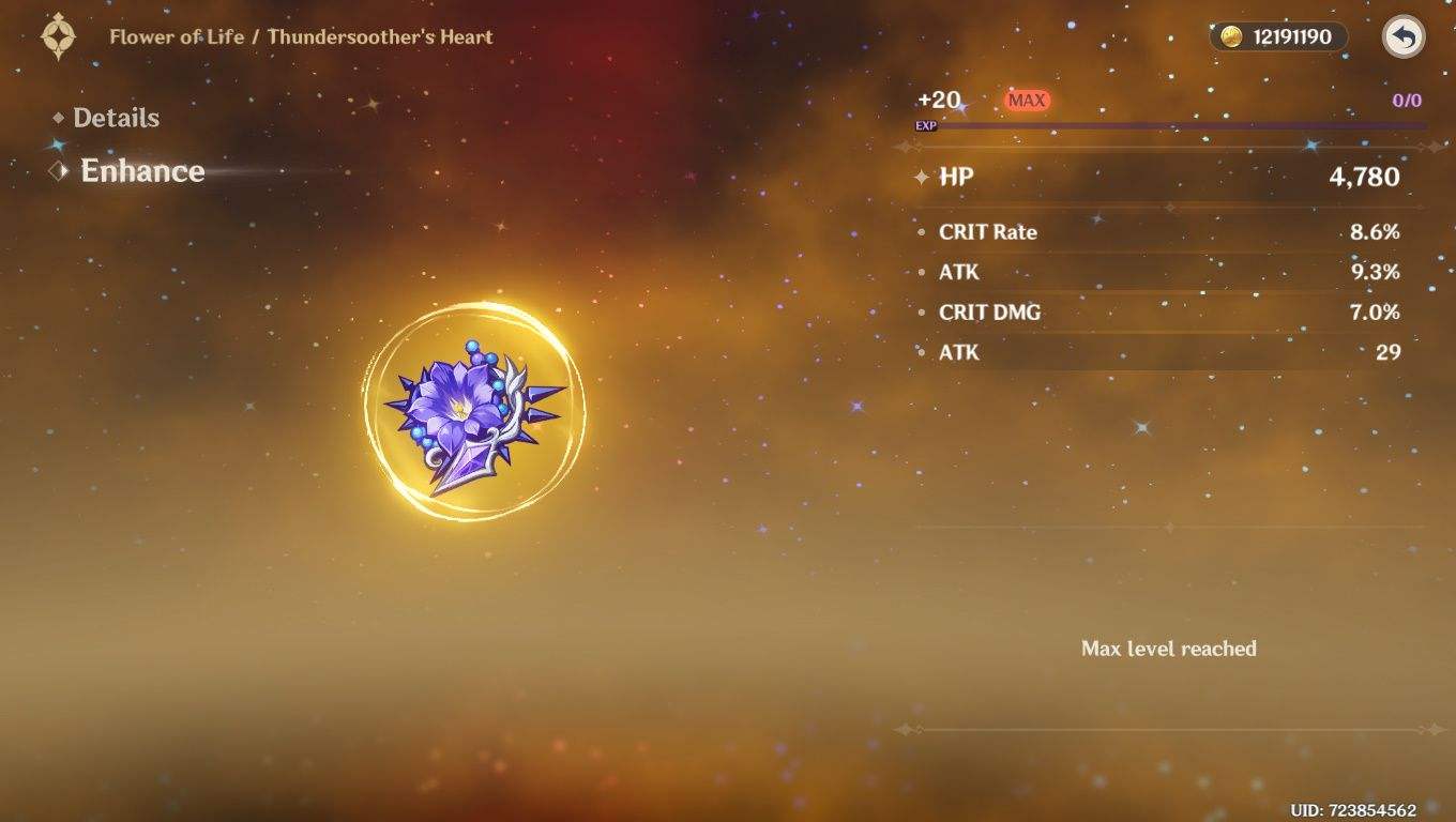 seems artifacts luck not bad (thundersoother set on my Miko) 75.5% CRIT ...