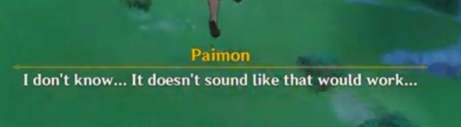 When you realize paimon spoked in first person before we know she'll ...