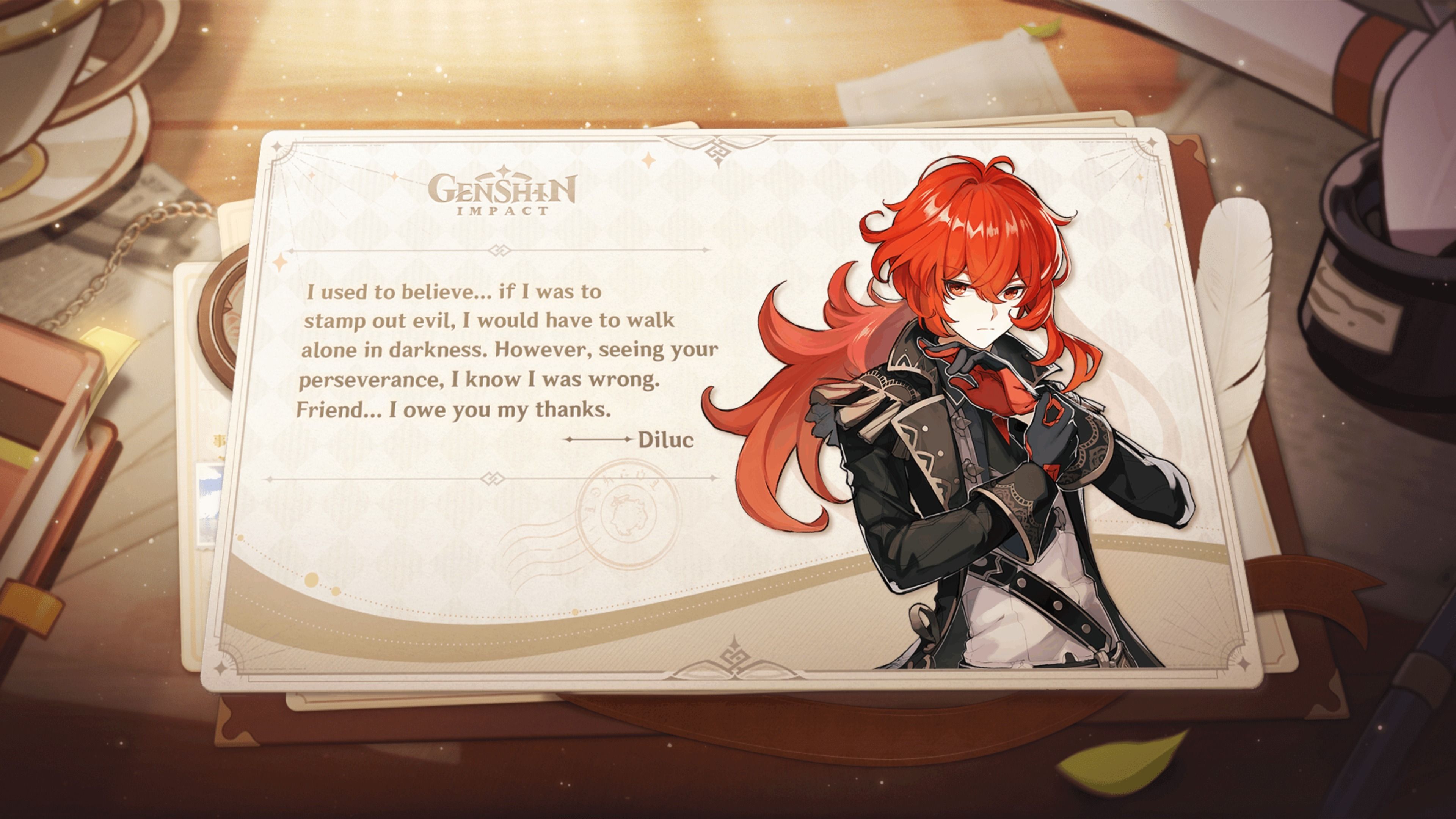 I got friend-zoned by Diluc. Genshin Impact | HoYoLAB