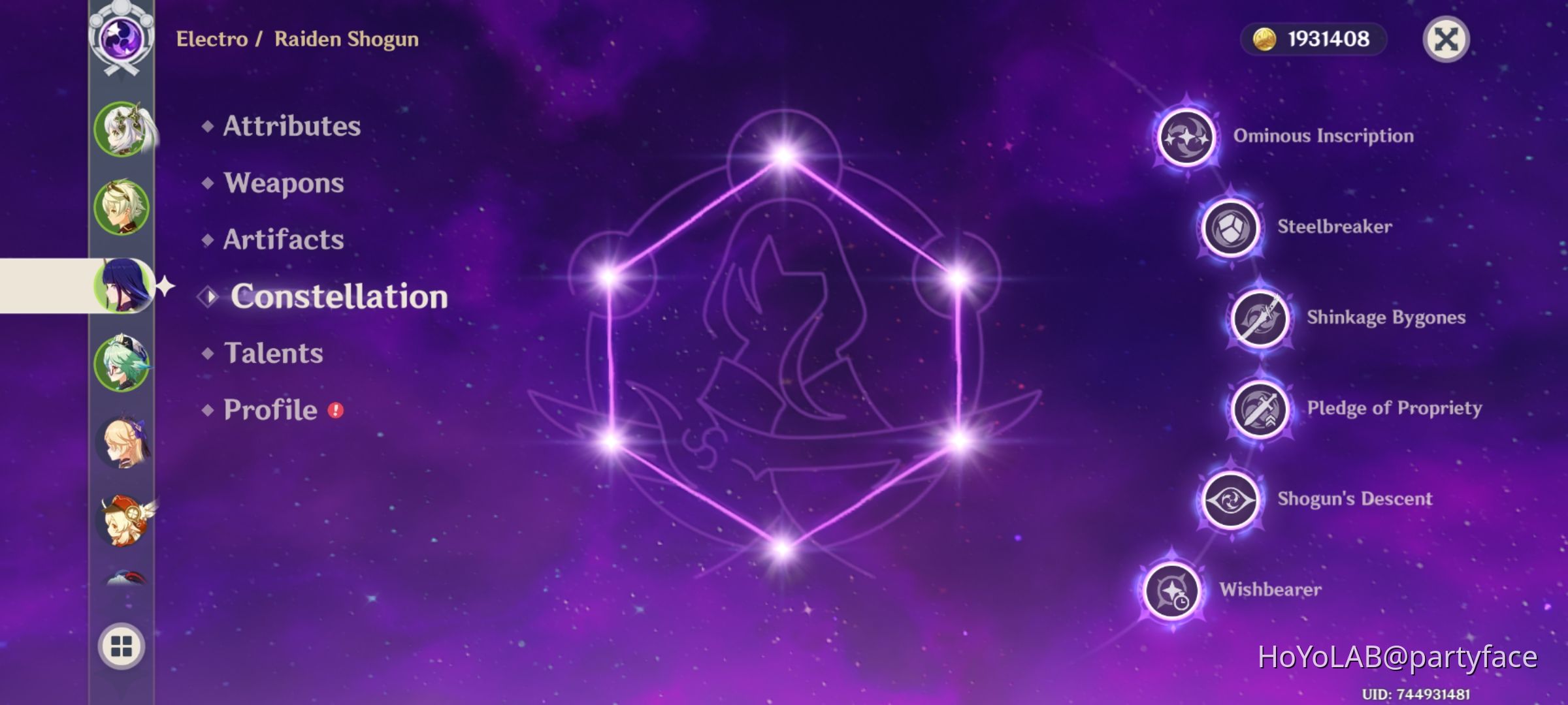 c6 raiden shogun finally!! Genshin Impact | HoYoLAB