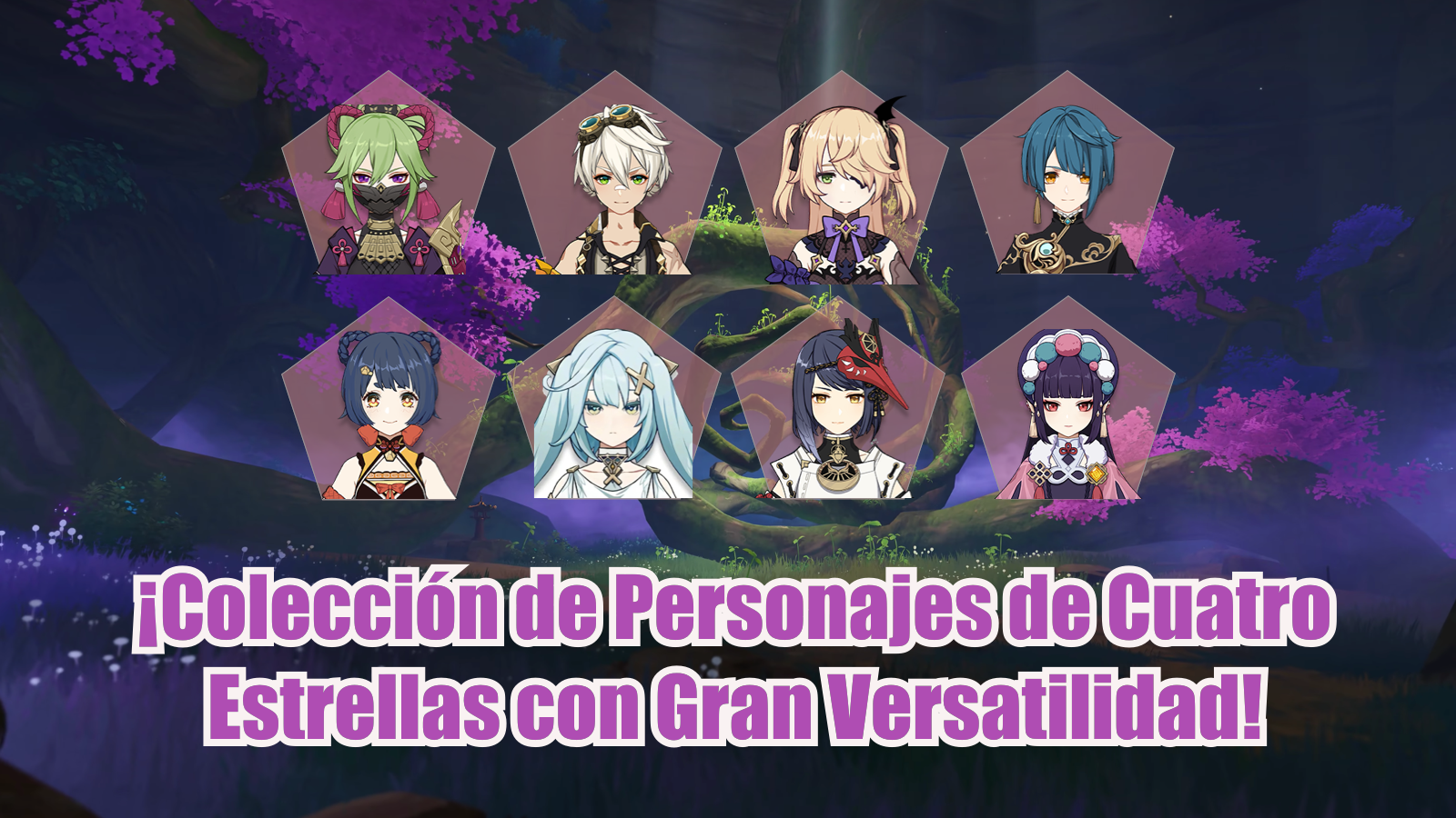 ¡Colección de Personajes de Cuatro Estrellas con Gran Versatilidad! Genshin Impact | HoYoLAB