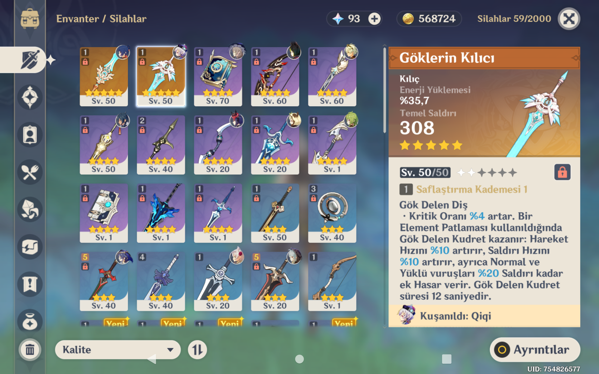 Ar35'im iyimi? ar35 için? deli gibi köken taşı kasmiyorum:NoT Genshin ...