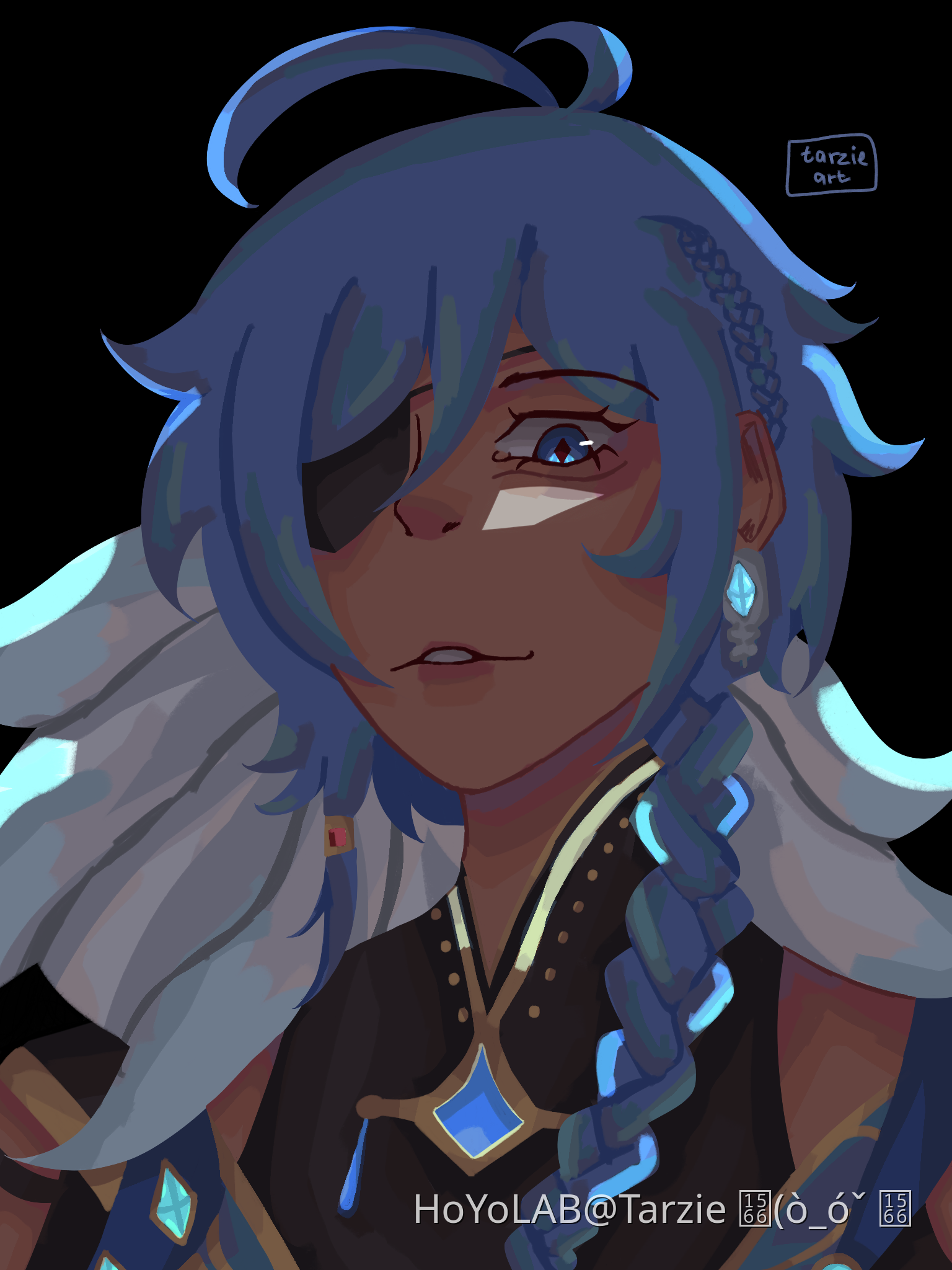 Kaeya with braided hair 😫 Genshin Impact | HoYoLAB