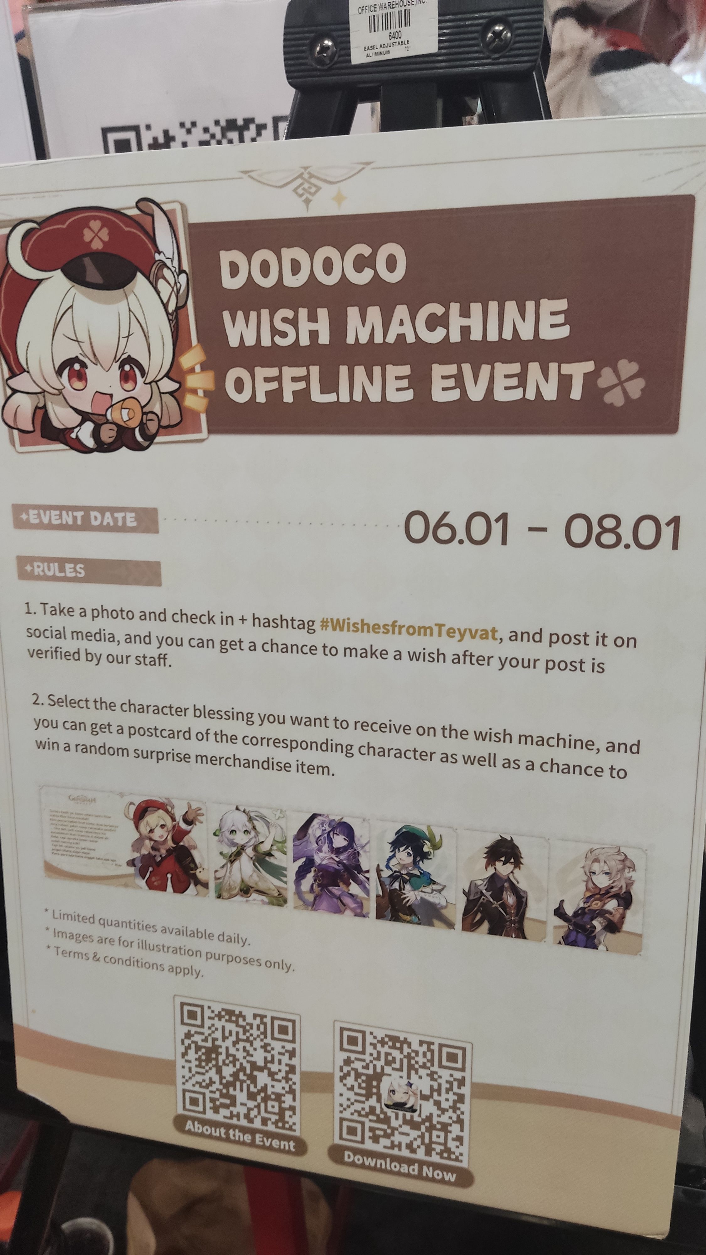 Dodoco Wish Machine (Offline Event) Genshin Impact | HoYoLAB