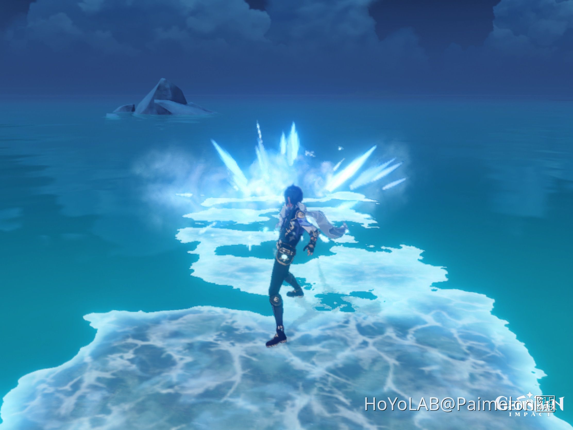 Ice bridging in Genshin Impact VS ice bridging in Minecraft Genshin ...