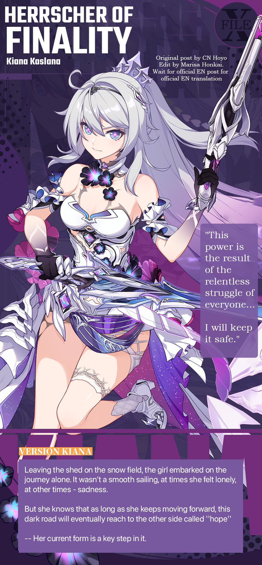 Kiana Herrscher of Finality File 1 Translation Honkai Impact 3rd | HoYoLAB