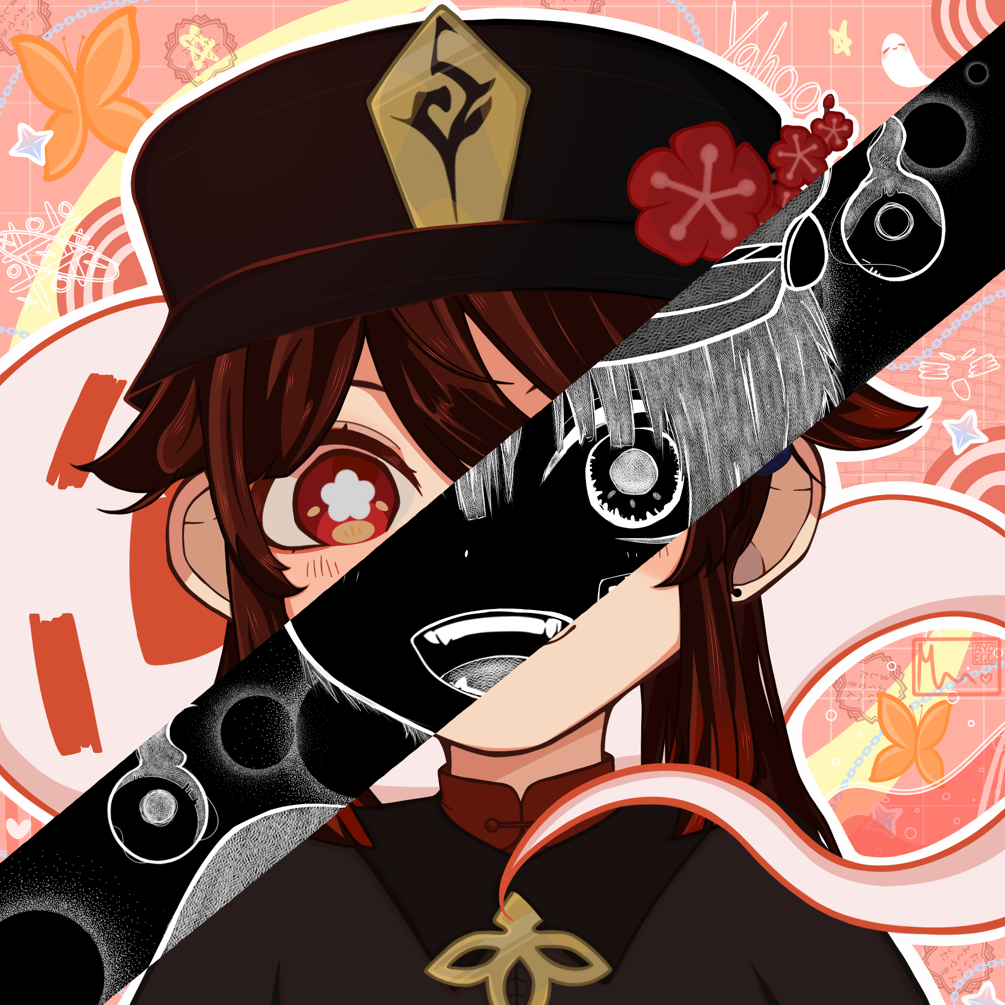 Hu Tao and Hanako: A Ghostly Crossover Genshin Impact | HoYoLAB