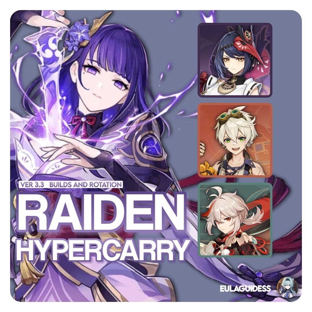 [ VER 3.3 ] Raiden Shogun Hypercarry team ! Genshin Impact | HoYoLAB