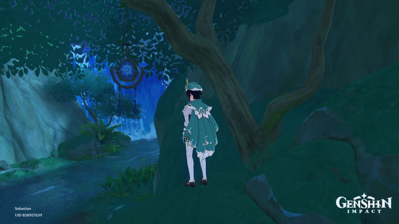 Strange blue Talisman/Amulet in Apam Woods Genshin Impact | HoYoLAB