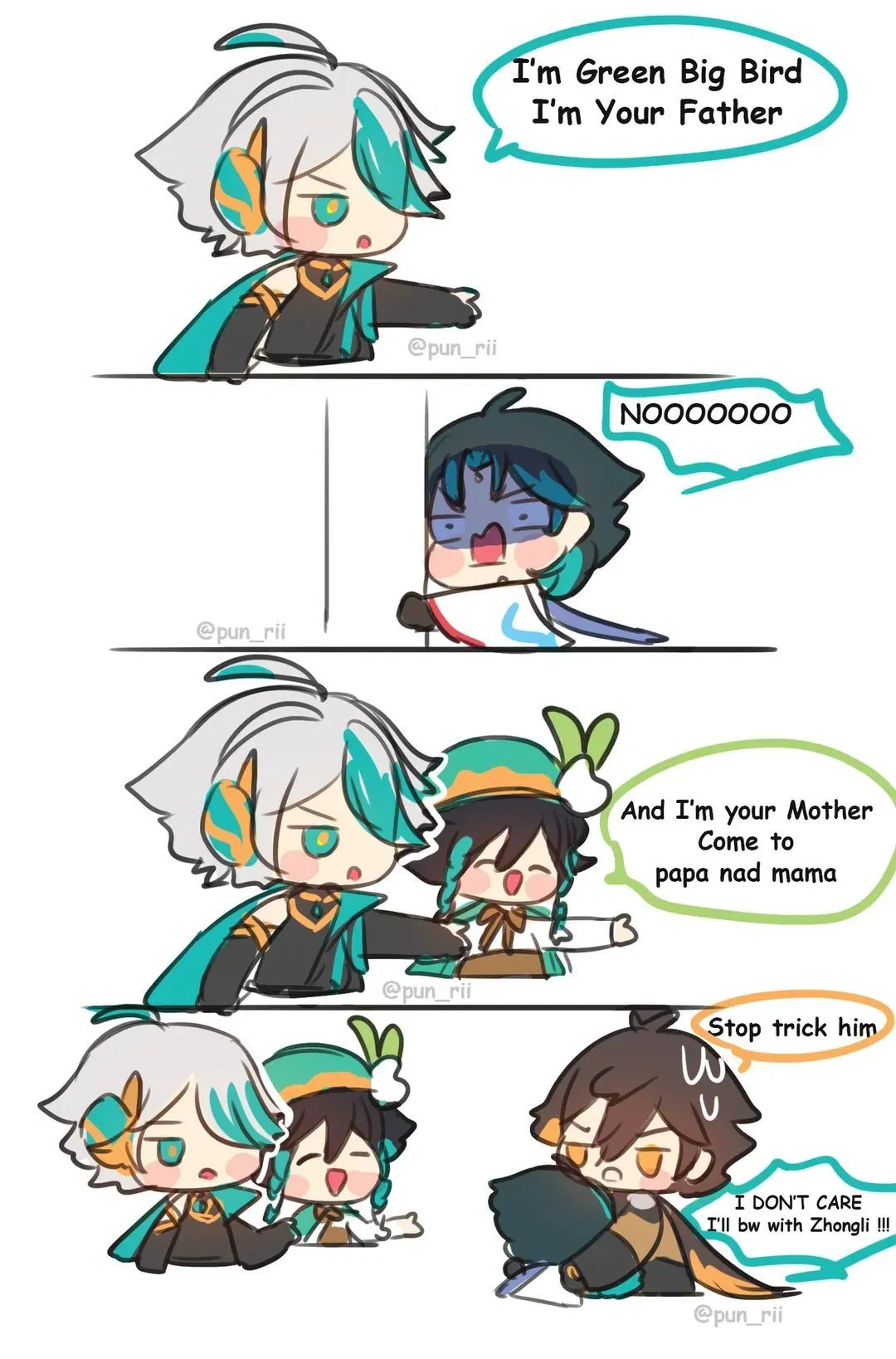 I always smile when I see Xiao & Zhongli in some meme😂 Genshin Impact ...