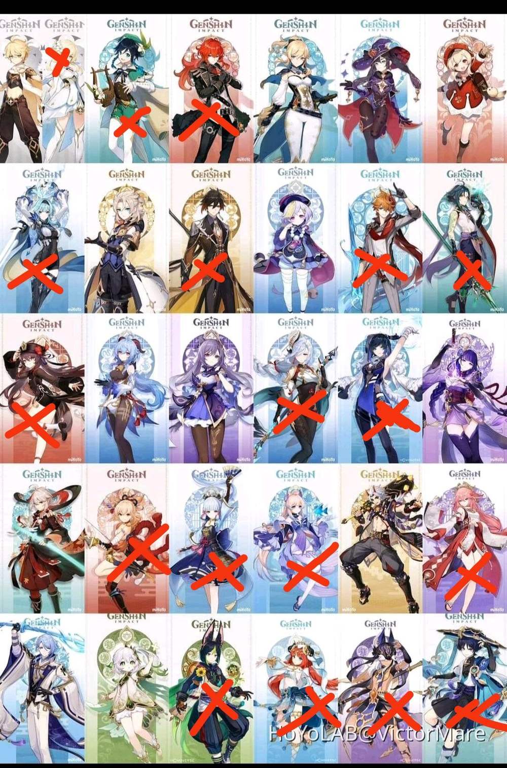 My character collection Genshin Impact | HoYoLAB