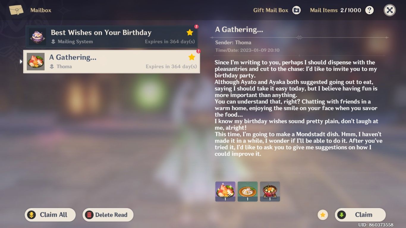 Happy birthday..? Genshin Impact | HoYoLAB