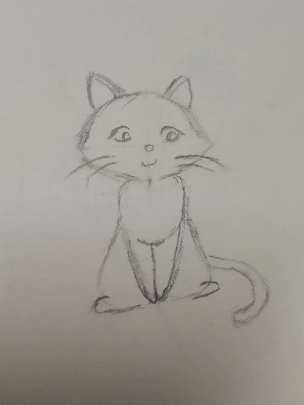 how to draw a cat lol