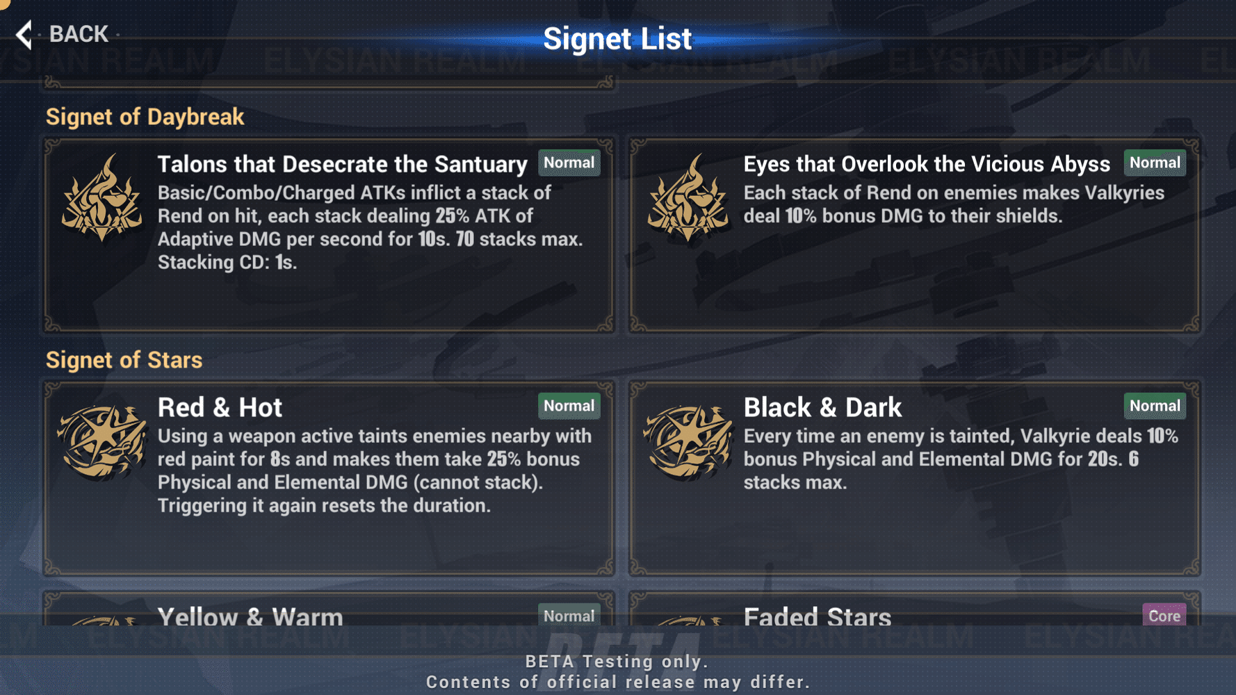 [Beta 6.3] Elysian Realm [Difficulty : Finality] Signet, Sigil, & Team ...