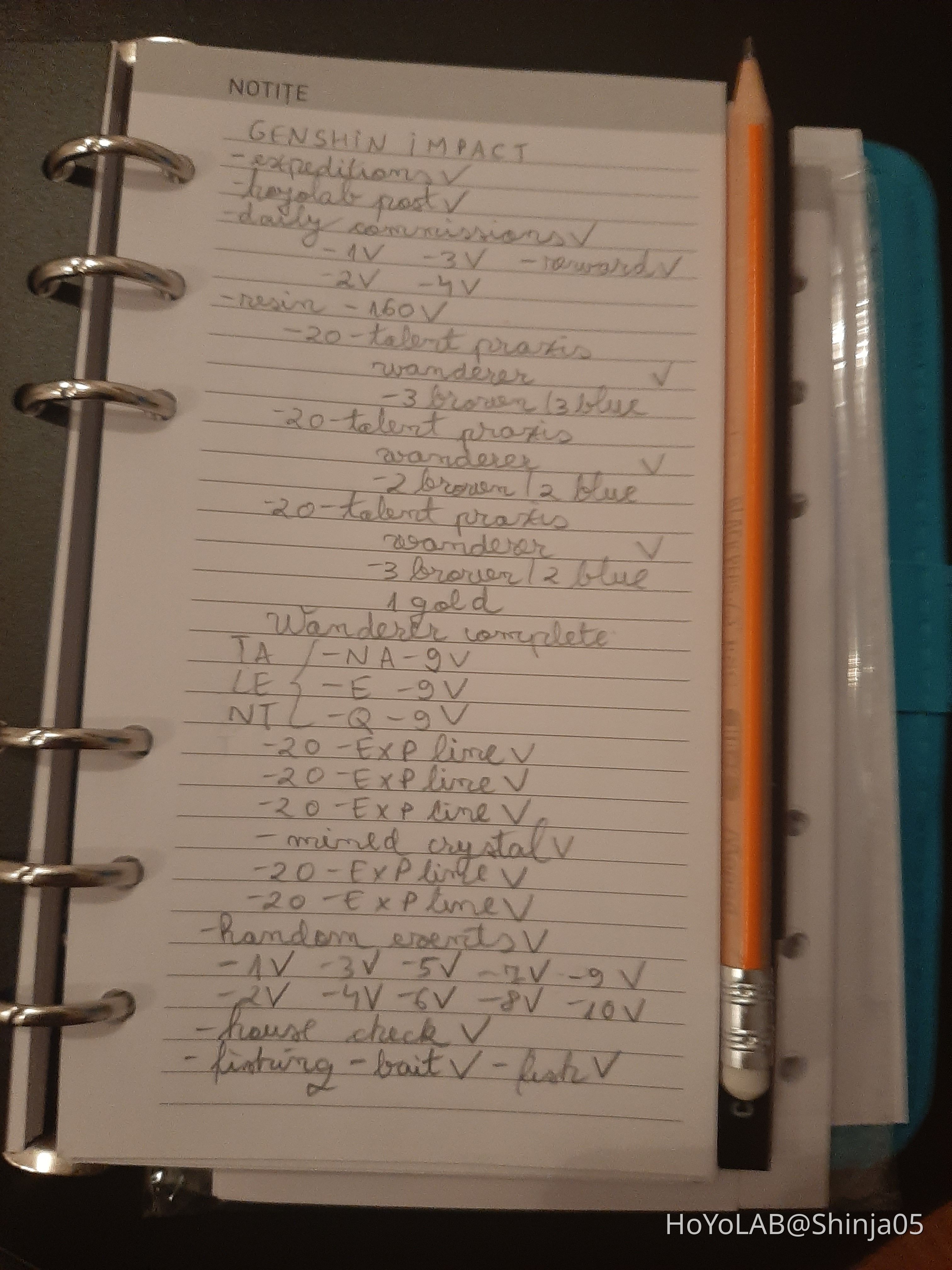 my Genshin Impact NoteBook Genshin Impact | HoYoLAB