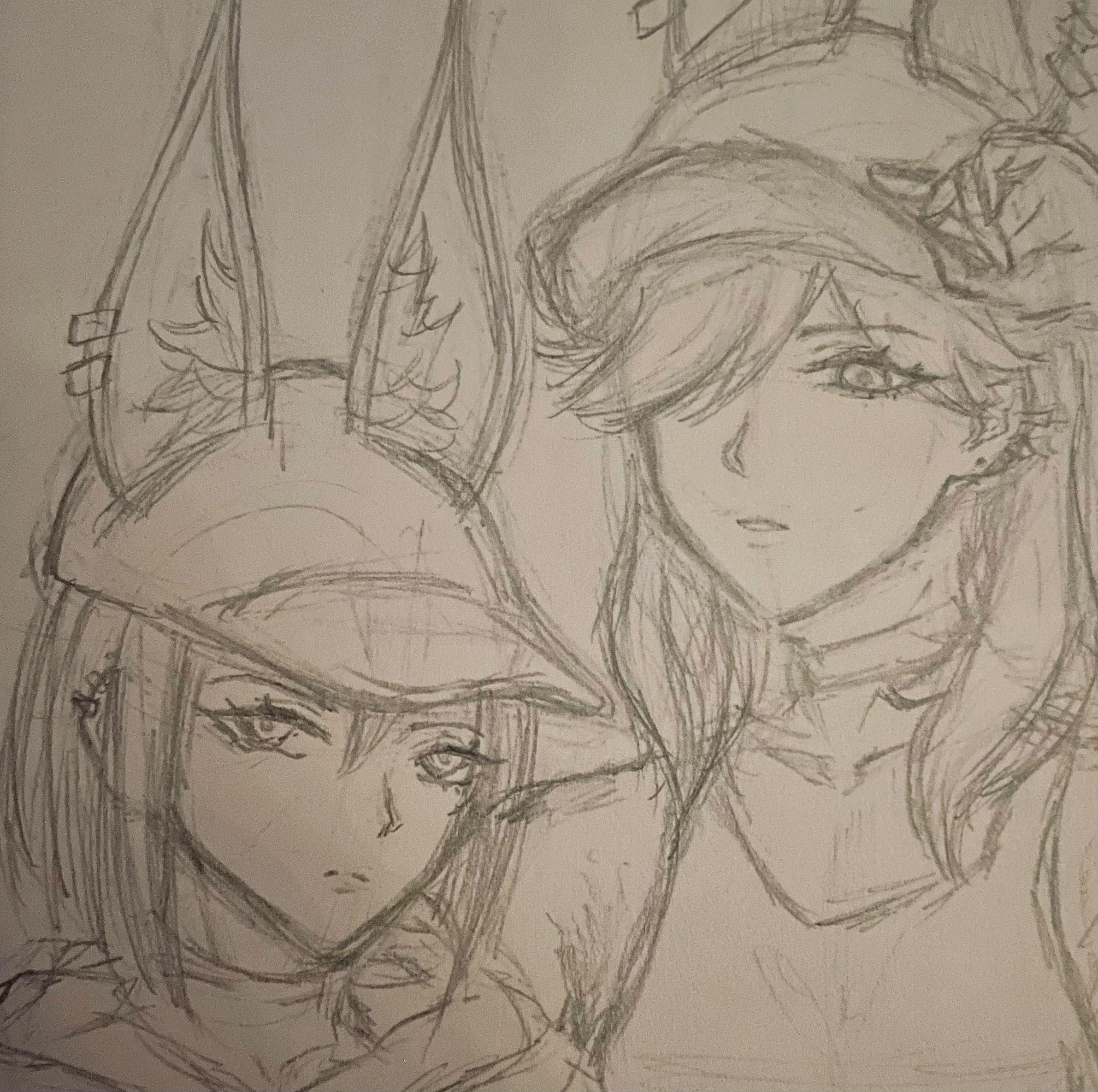 CynoNari sketch(^-^) Genshin Impact | HoYoLAB