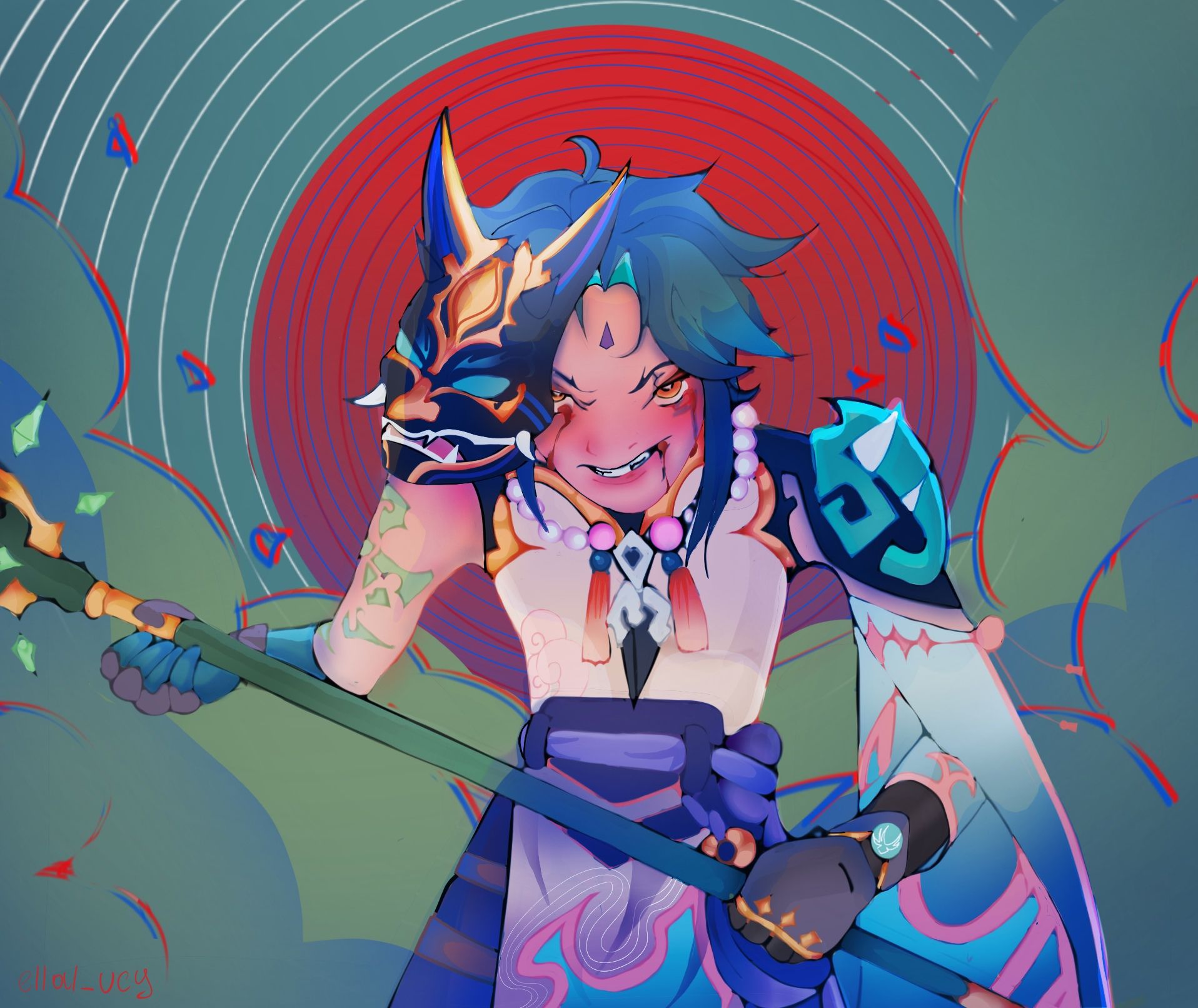 Work for the Xiao Fan Art Competition Genshin Impact | HoYoLAB