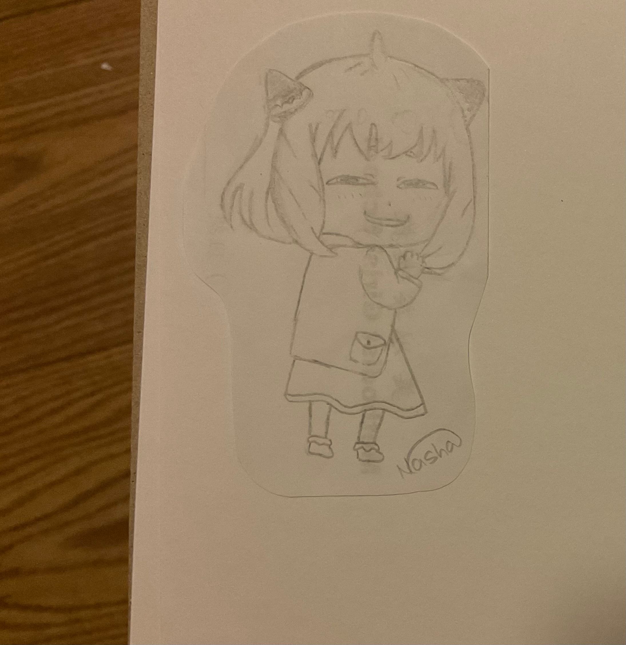 I drew Anya Forger from Spy x Family! | HoYoLAB