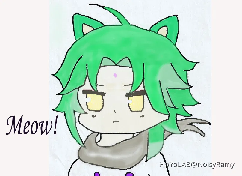 Xiao Cat FanArt hope you like it ^^ Genshin Impact | HoYoLAB