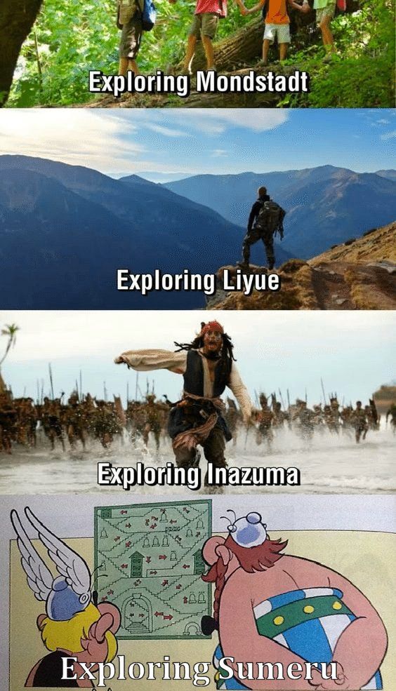 "Exploring" meme update proposal Genshin Impact | HoYoLAB