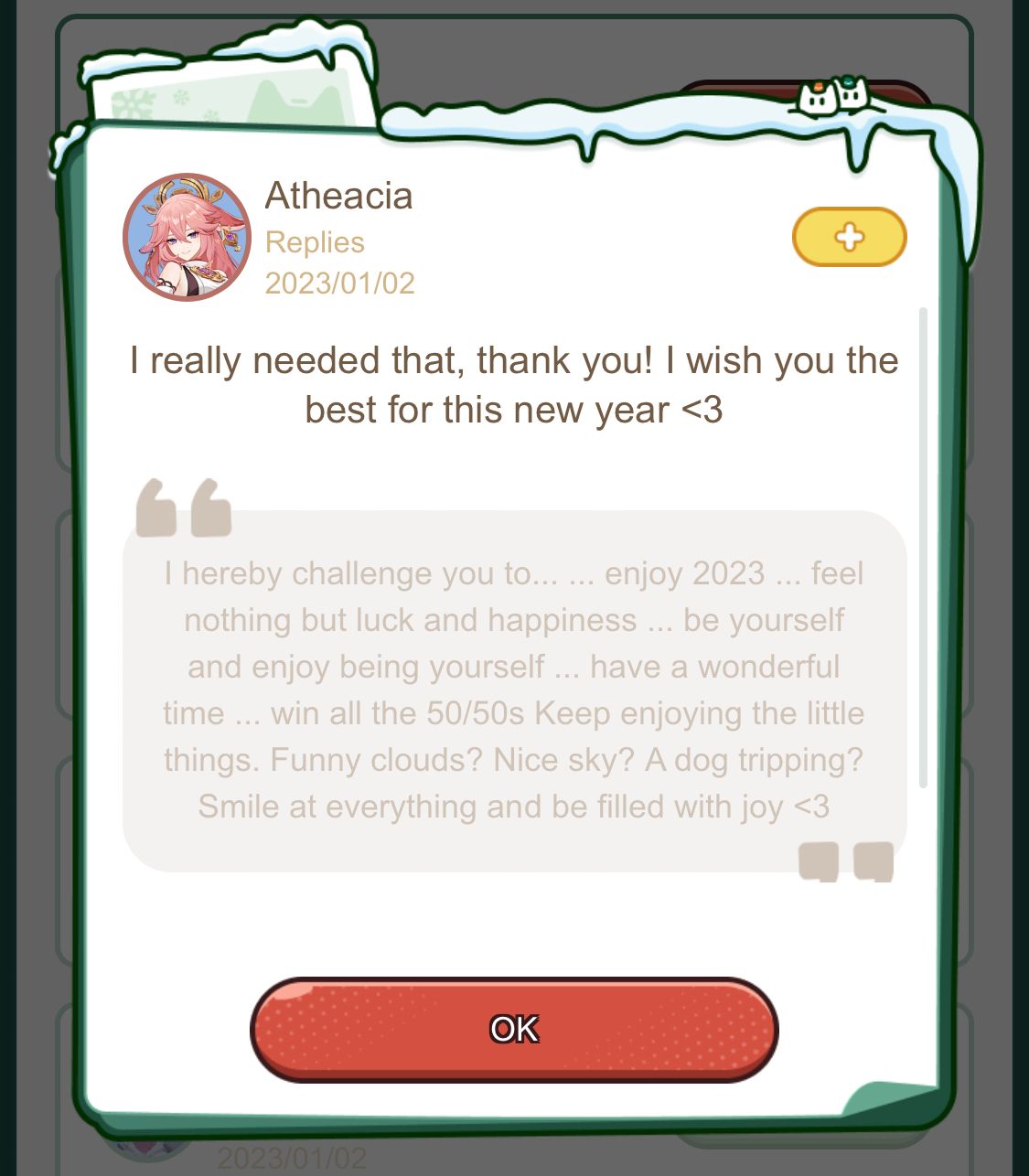 New Years Challenge | HoYoLAB