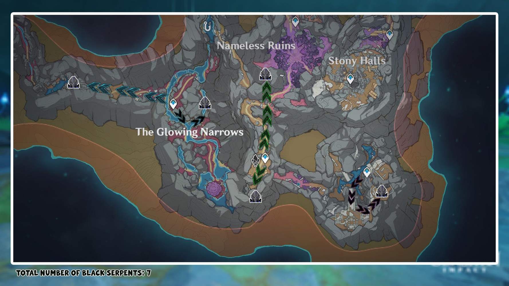 All Locations of "The Black Serpents" Genshin Impact | HoYoLAB