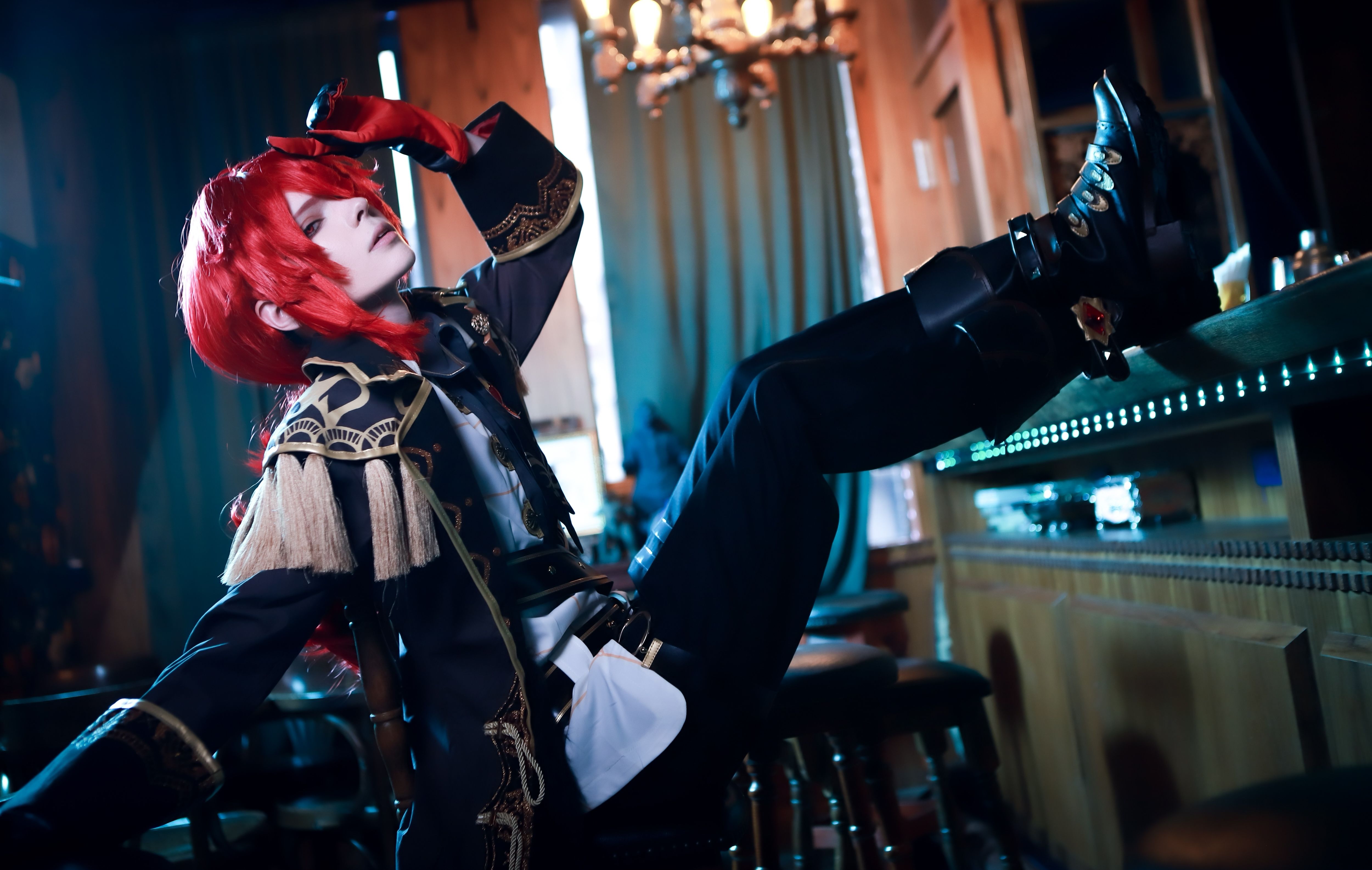 My Diluc cosplay photoshoot Genshin Impact | HoYoLAB