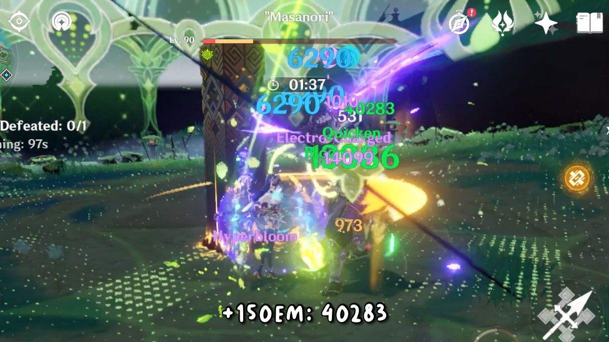 [Damage Test] EM Raiden Shogun: Flower of Paradise Lost vs. Gilded ...