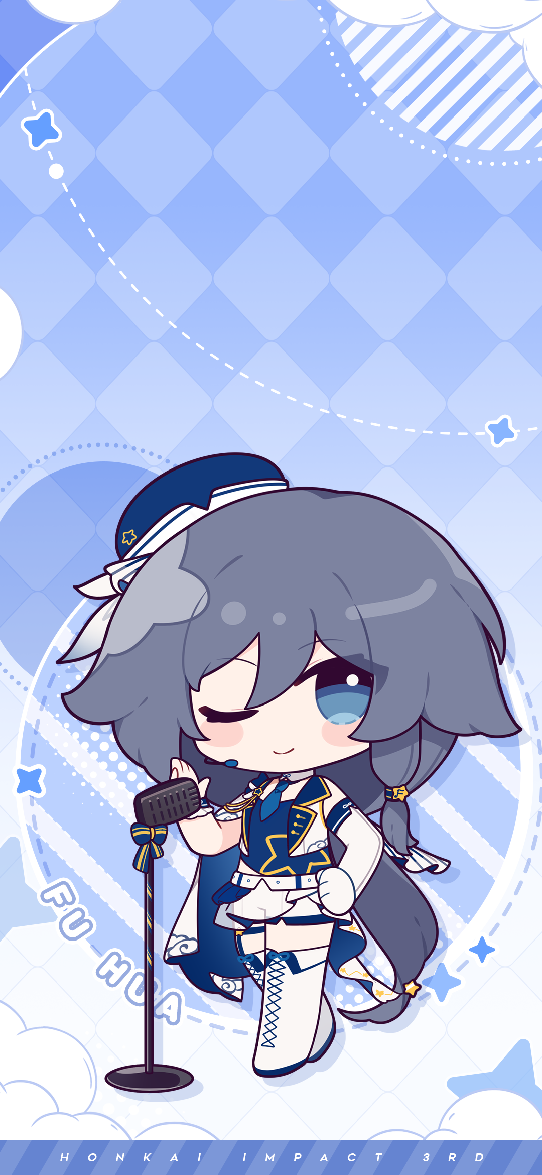 Cute Chibi Fu Hua official phone wallpaper [Honkai Impact 3rd] Honkai ...