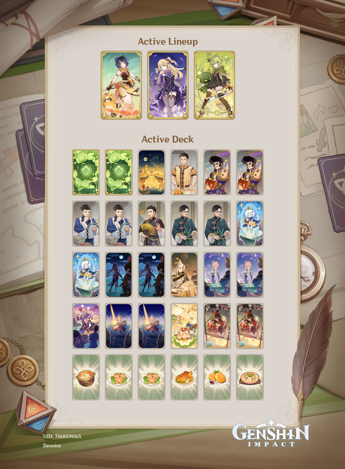 TCG - Summoner Deck Briefly Explained - Great for Starters Genshin ...