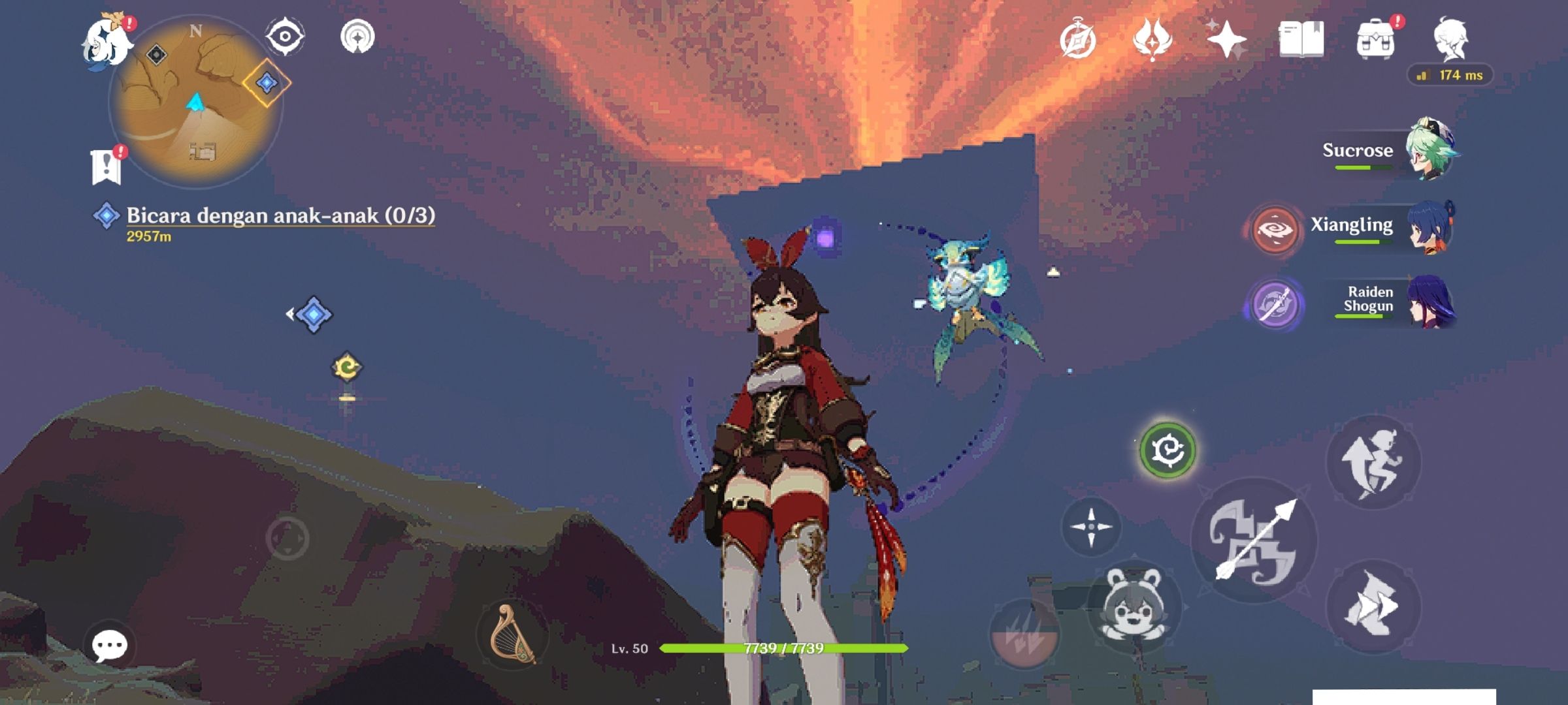 nyoba main genshin di hp ram 3 GB, gambar burik tapi lumayan Genshin ...