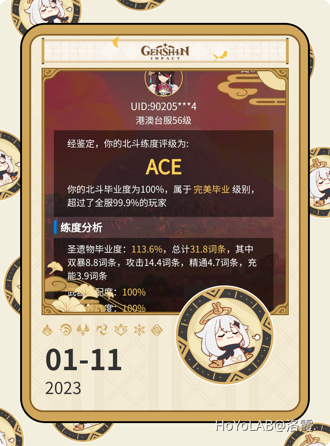 01-11 日记 -# 我的角色养成日记 Genshin Impact | HoYoLAB